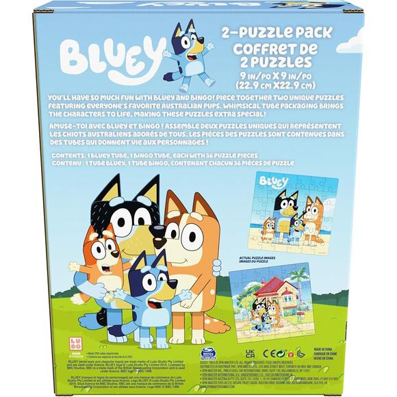 Does Not Apply | Party Supplies | Bluey 36piece Jigsaw Puzzles Two Pack ...